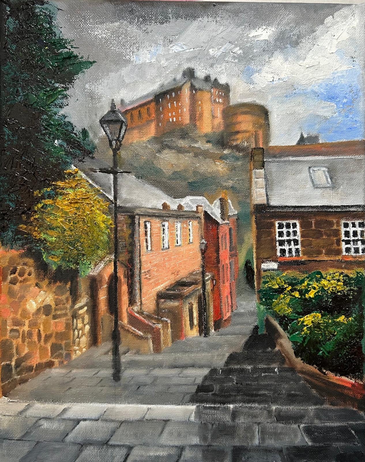 Vennel, Edinburgh. Oil Painting – Stuart Dickson Art